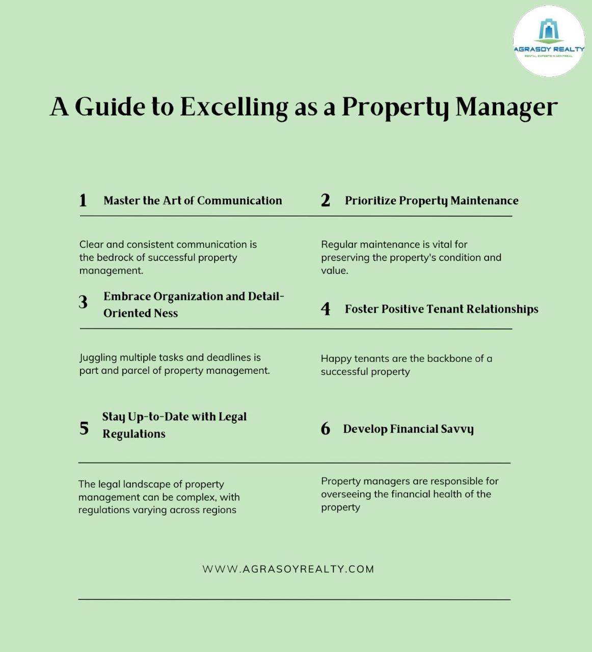 A Guide to Excelling as a Property Manager | AGRASOY REALTY